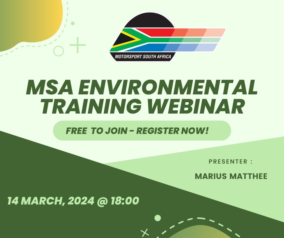 REMINDER – MSA ENVIRONMENTAL WEBINAR (14 MARCH 2024 @ 18H00 ...